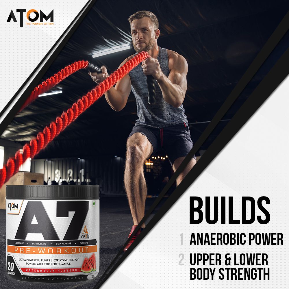 AS-IT-IS ATOM A7 Pre-workout for Pump & Performance | Caffeine 200mg